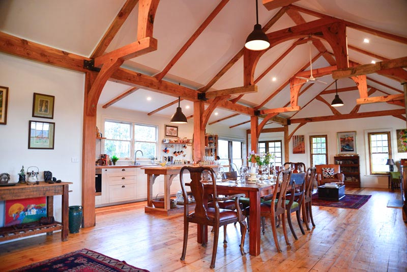 Traditional Heavy Timber Home - Big Mountain Homes